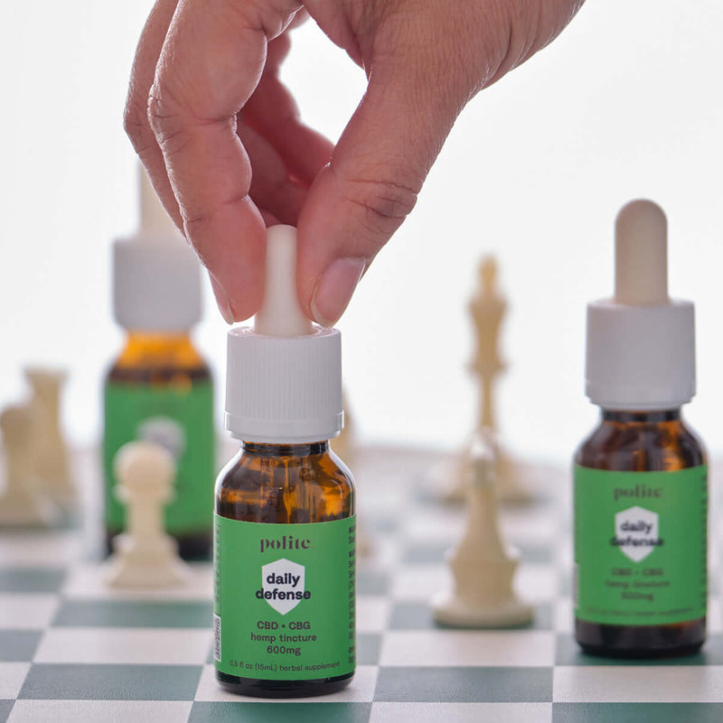 CBD + CBN + CBG + THC Oil Drop Tinctures - Polite Hemp